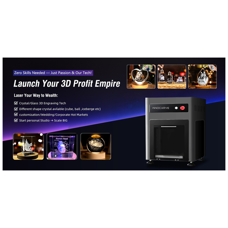 3D Laser Engraving Machine - Crystal/Glass Engraving